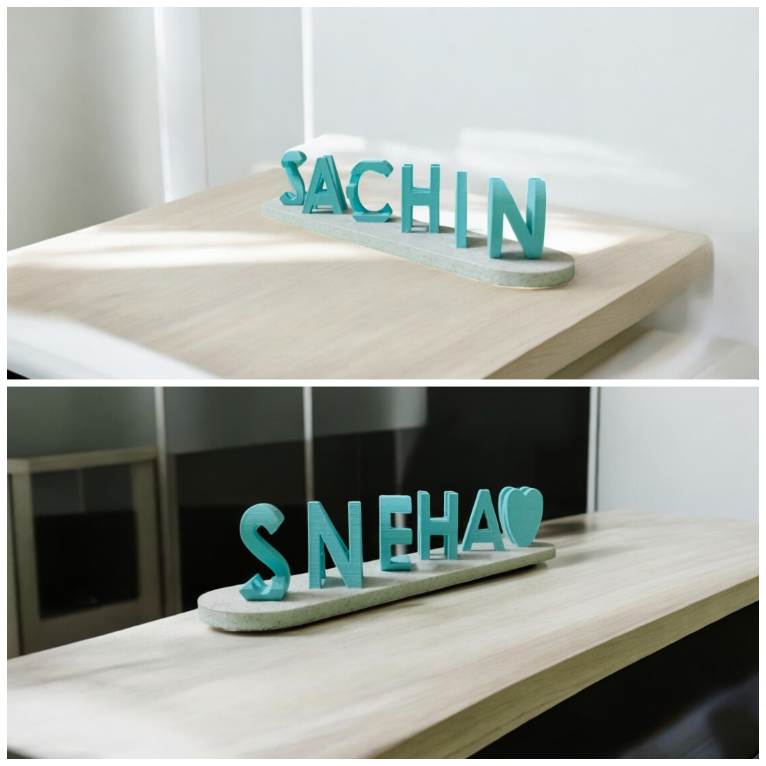 Dual Name Plank (Two Names, Two Angles) – Layer Craft